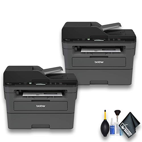 Electronics Basket-Brother Brother DCP-L2550DW All in One Monochrome Laser Printer (DCP-L2550DW) 2 - Pack Bundle