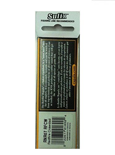 Rapala Rattlin' Rapala 07 Fishing lure, 2.75-Inch, Redfire Crawdad