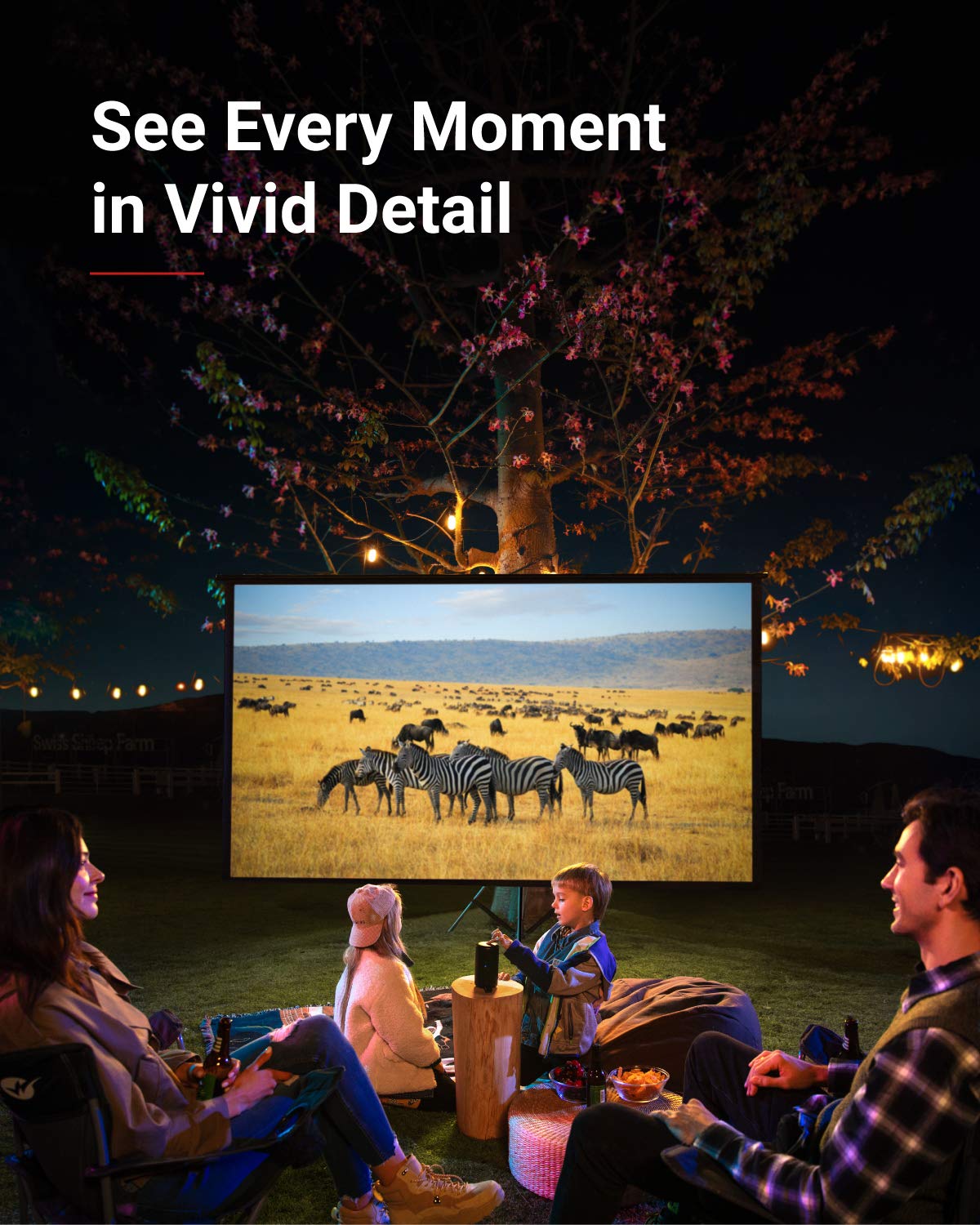 Nebula Capsule, by Anker, Smart Portable Wi-Fi Mini Projector, 100 ANSI lm Pocket Cinema, DLP, 360° Speaker, 100" Picture, 4-Hour Video Playtime, and App-Watch Anywhere (Renewed)