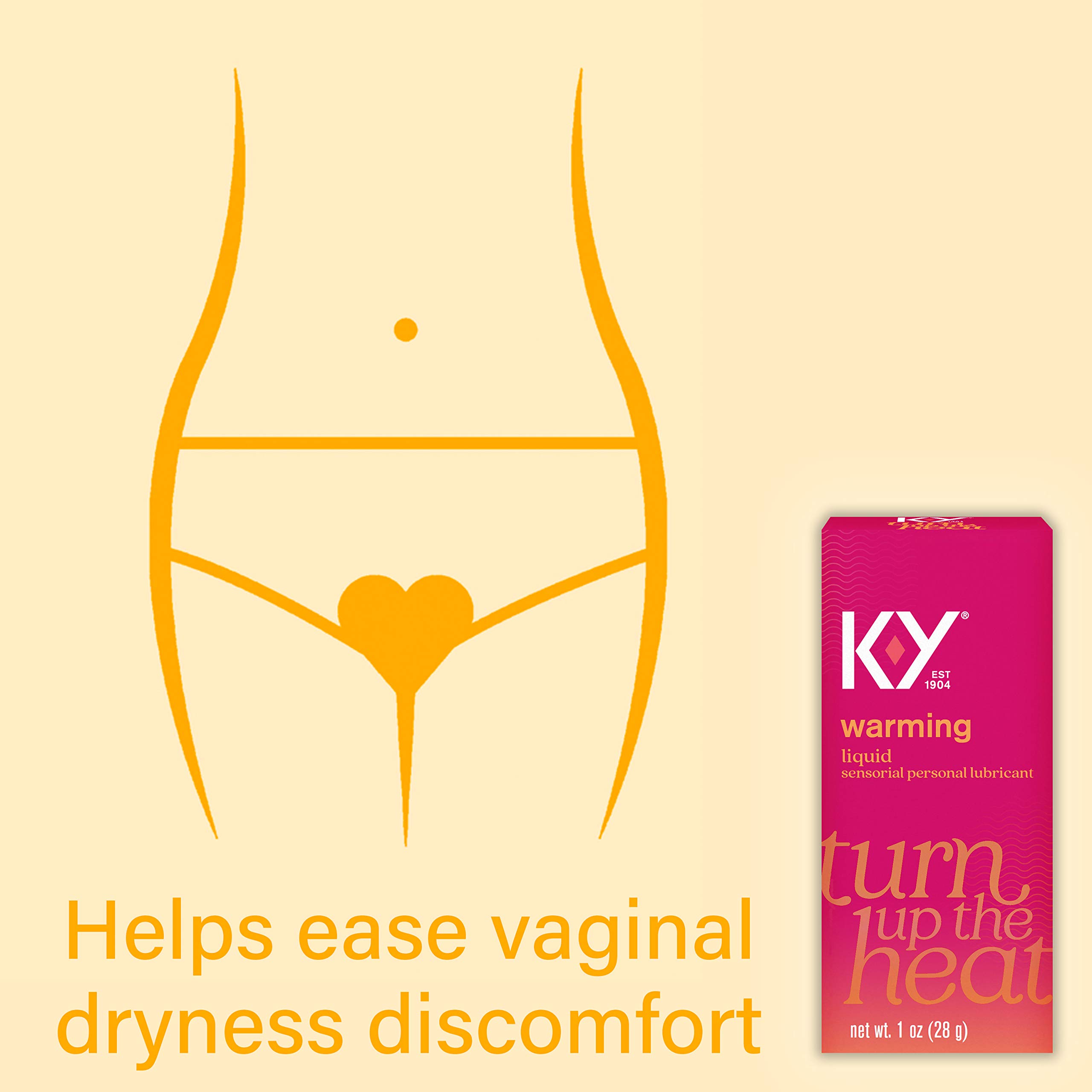 K-Y Warming Liquid Lubricant, 1 oz.(Pack of 2)