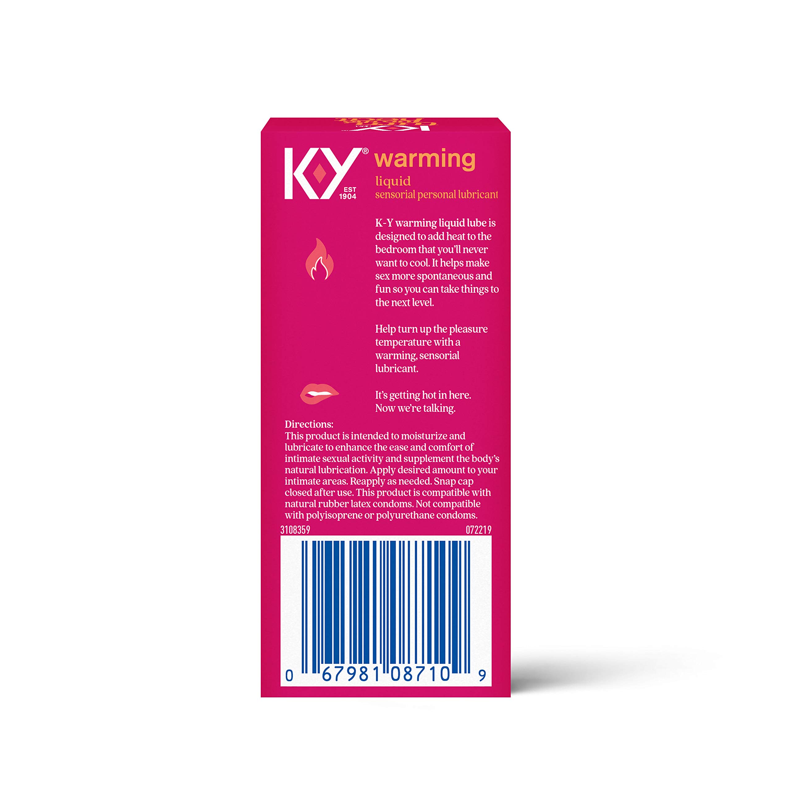 K-Y Warming Liquid Lubricant, 1 oz.(Pack of 2)
