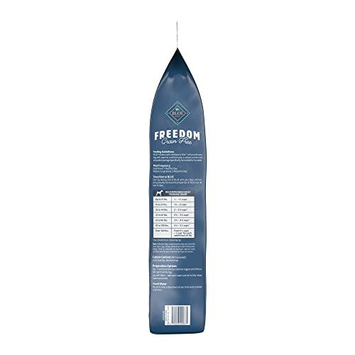 Blue Buffalo Freedom Grain Free Natural Senior Dry Dog Food, Chicken 24-lb