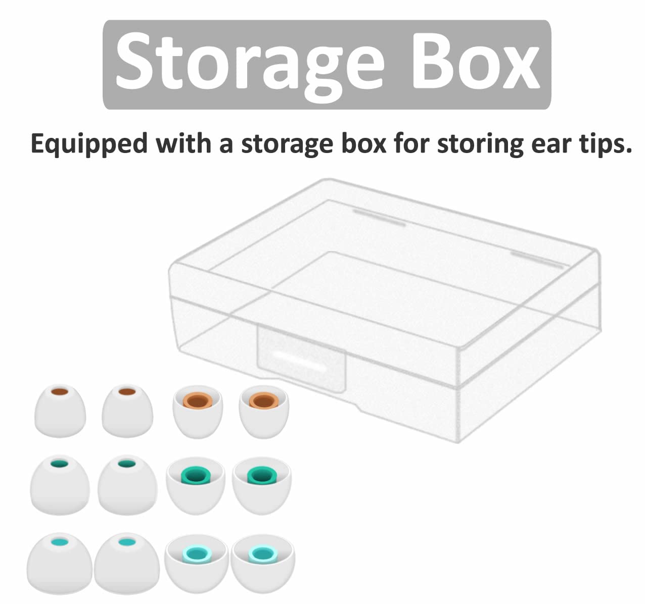 6 Pairs Replacement Ear Tips Buds for WF-1000XM5 / WF-1000XM4 / WF-C700N / WF-C500, Eartips Earbuds Flexible Soft Silicone Rubber Skin Accessories Compatible with Sony WF-1000XM5 - S/M/L White