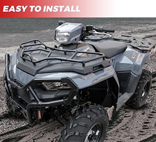 SAUTVS Front Rack Extender for Polaris Sportsman 570 450 H.O. 21-23, Heavy Duty Steel Front Utility Rack Extender for Polaris Sportsman 570 450 H.O. 2021-2023 Accessories (Replace #2884842)