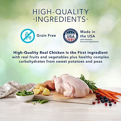 Blue Buffalo Freedom Grain Free Natural Senior Dry Dog Food, Chicken 24-lb