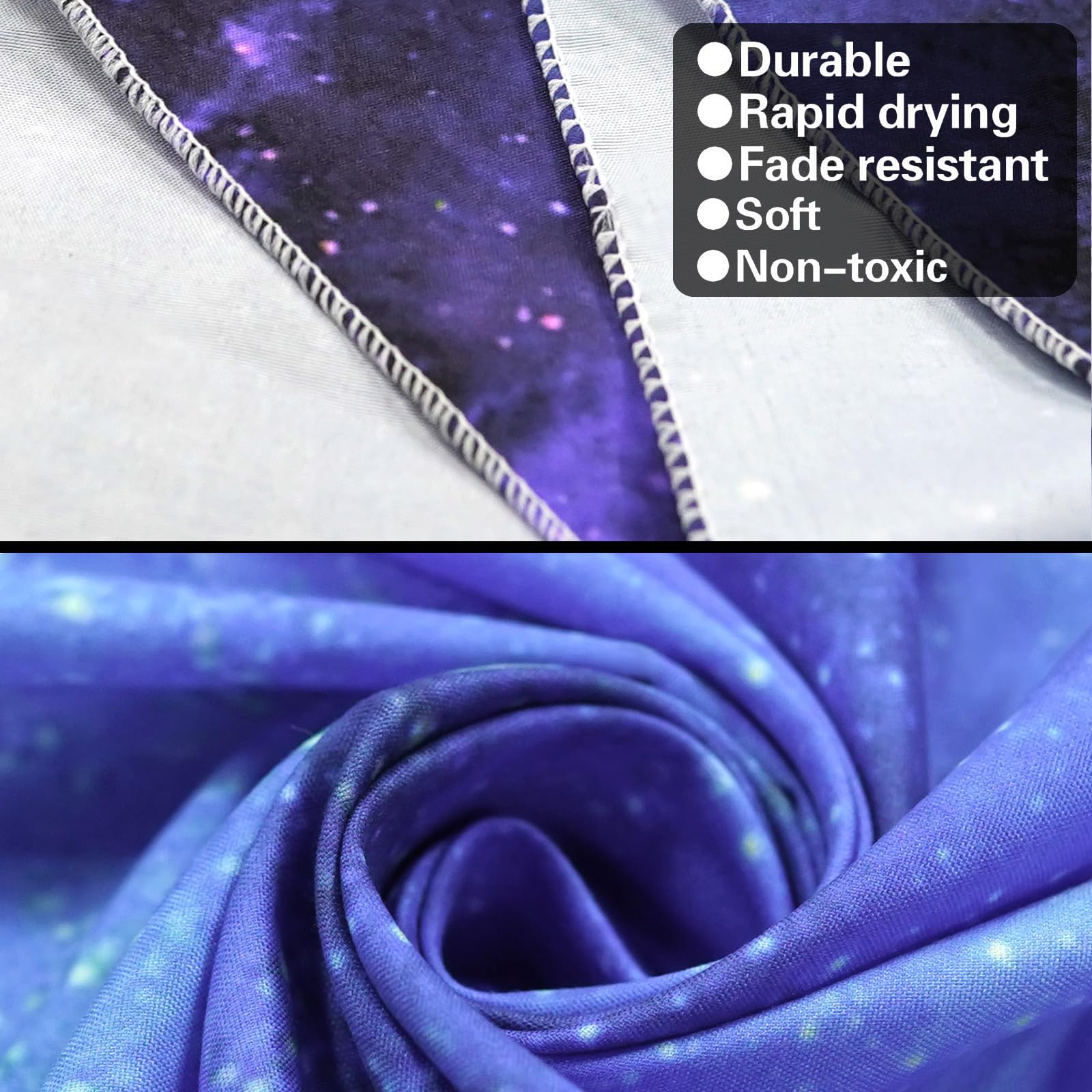 Faxdong Galaxy Universe Space Tapestry, Blacklight Starry Night Sky Mysterious Nebula Stars Ceiling tapestries for Bedroom Backdrop Wall Decor 68×90 inch