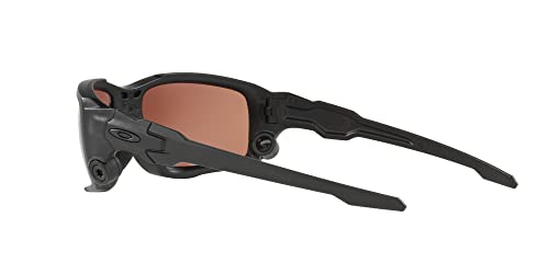 Oakley SI Men's OO9329 Ballistic Shocktube Rectangular Sunglasses, Matte Black/TR22, 61 mm