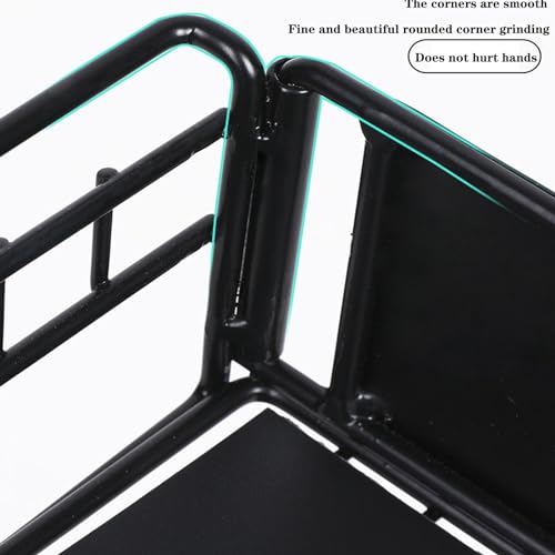 SLDMJFSZ Under Sink Organizers and Storage,2-Tier Sliding Kitchen Cabinet Organization,Multi-Purpose Under Sink Shelf,Black/White,White,Small