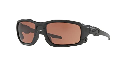 Oakley SI Men's OO9329 Ballistic Shocktube Rectangular Sunglasses, Matte Black/TR22, 61 mm