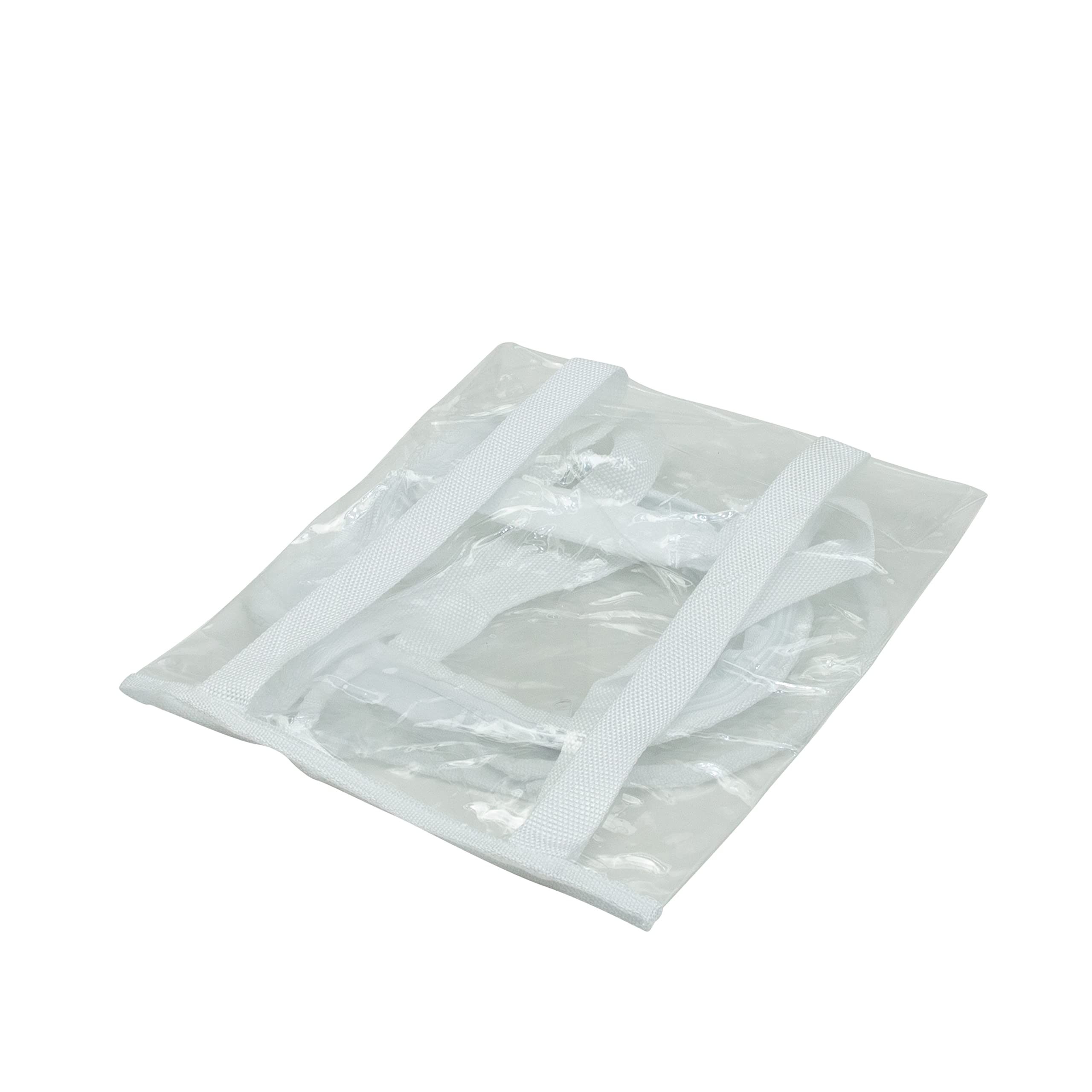 Simplify Clear Gift Wrap Storage Bag | Holds 30" Long Wrapping Paper Rolls | Clear | Zipper Closure | Easy Storage | Holiday Storage | Easy Carry Hangers