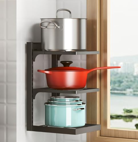 Pots and Pans Organiser Under Sink Storage Adjustable Height,Bathroom Countertop Storage Drawer Rack,for Kitchen Laundry Room Cabinet Basket