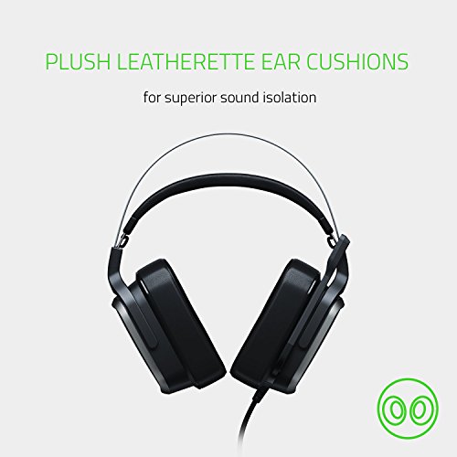 Razer Tiamat 7.1 v2 Gaming Headset: Dual Subwoofers - Audio Control Unit - Rotatable Boom Mic - Works with PC - Classic Black