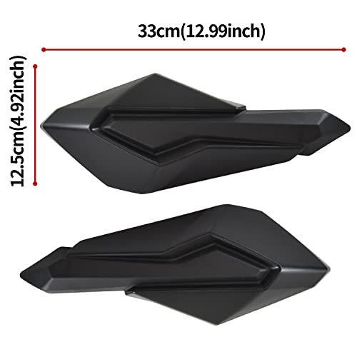 Hand Guards with Mounting Brackets for Polaris Snowmobile, SAUTVS Black Handguards with Straight Bar Handguard Mounts for Polaris Snowmobile Accessories (1Pair, Replace #2879193, 2880939)