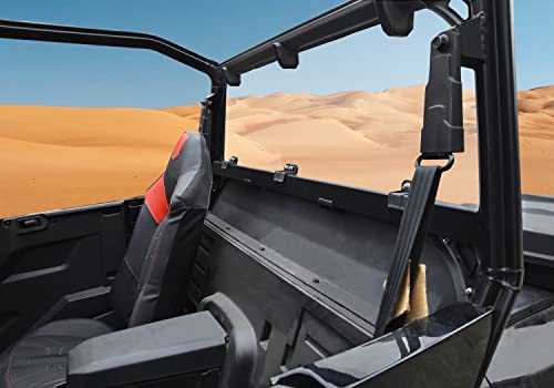 SAUTVS Rear Windshield for Polaris General XP 4 1000, Rear Full Windshield Rear Lock Panel Kit for Polaris General 1000/4 1000 / XP 1000 / XP 4 1000 2016-2022 Accessories, Replace #2881112