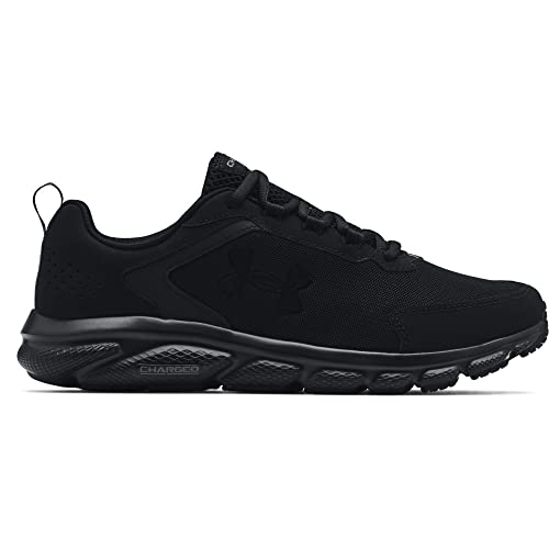 Under Armour mens Charged Assert 9 Running Shoe, Black (002 Black, 11 US