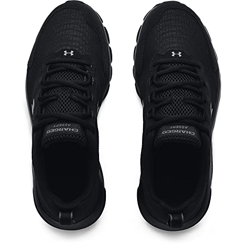 Under Armour mens Charged Assert 9 Running Shoe, Black (002 Black, 11 US