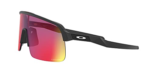 Oakley Men's OO9463A Sutro Lite Low Bridge Fit Rectangular Sunglasses, Matte Black/Prizm Road, 39 mm