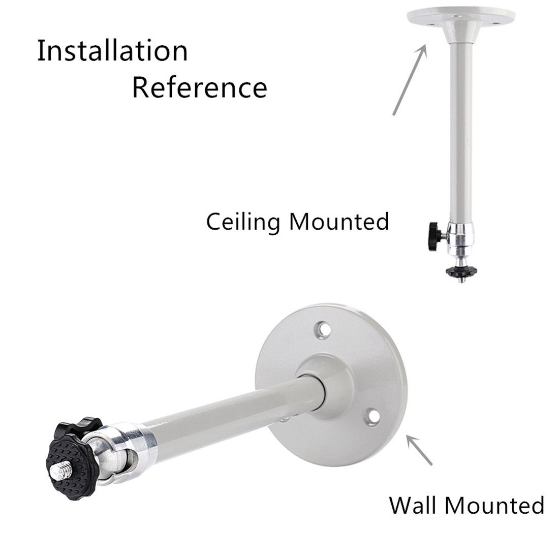 Ivosmart Mini Projector Wall Ceiling Mount Hanger 5KG Load Mounting Bracket for Mini Projector Camera with 9.3" Extension Pole