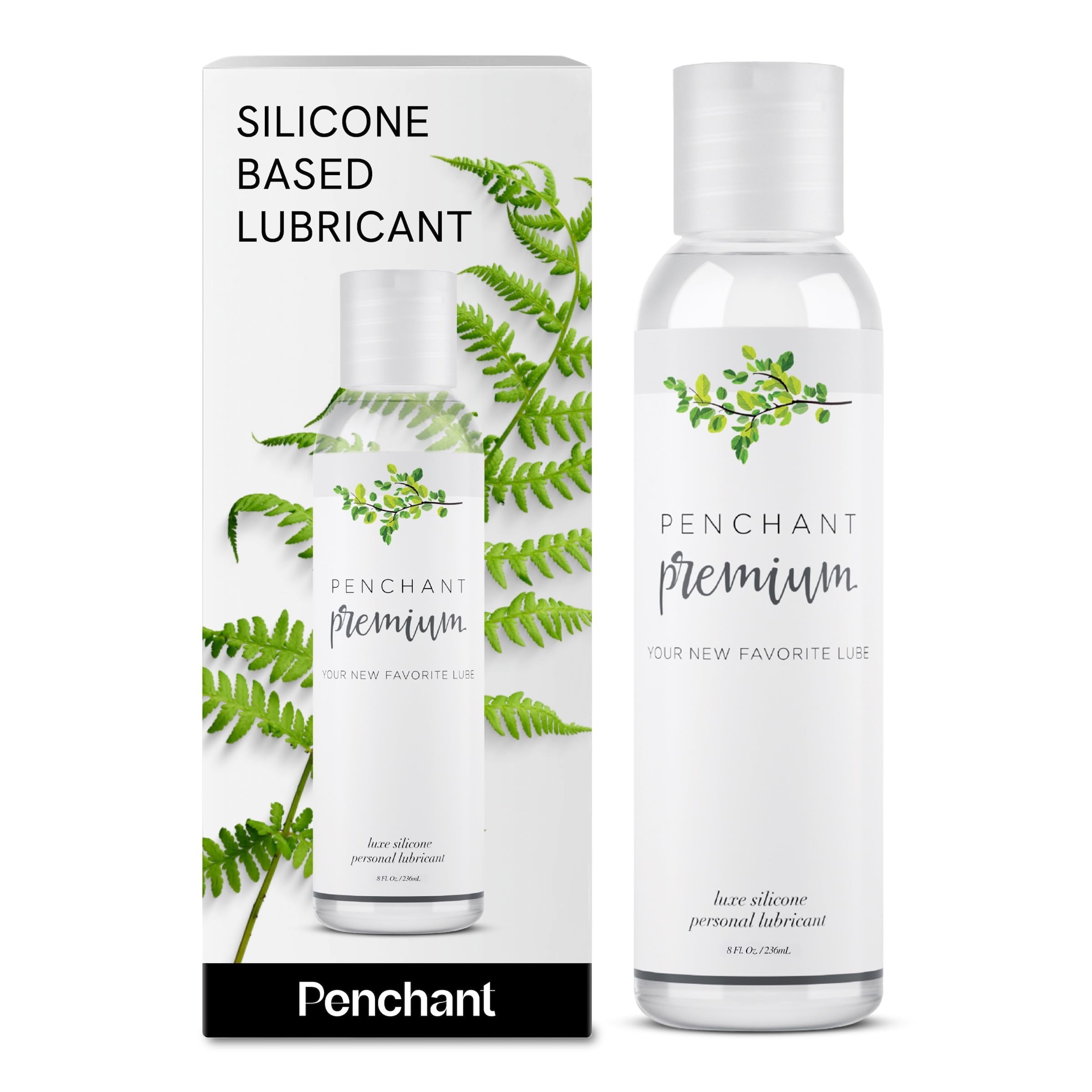 Penchant Premium Silicone Lube - Personal Lubricant for Women & Men - Latex-Safe, Water-Resistant, Hypoallergenic, Paraben-Free - 4oz