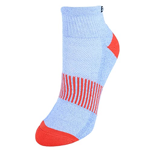 Everlast Women's Performance Quarter Socks (3 Pairs), Light Blue