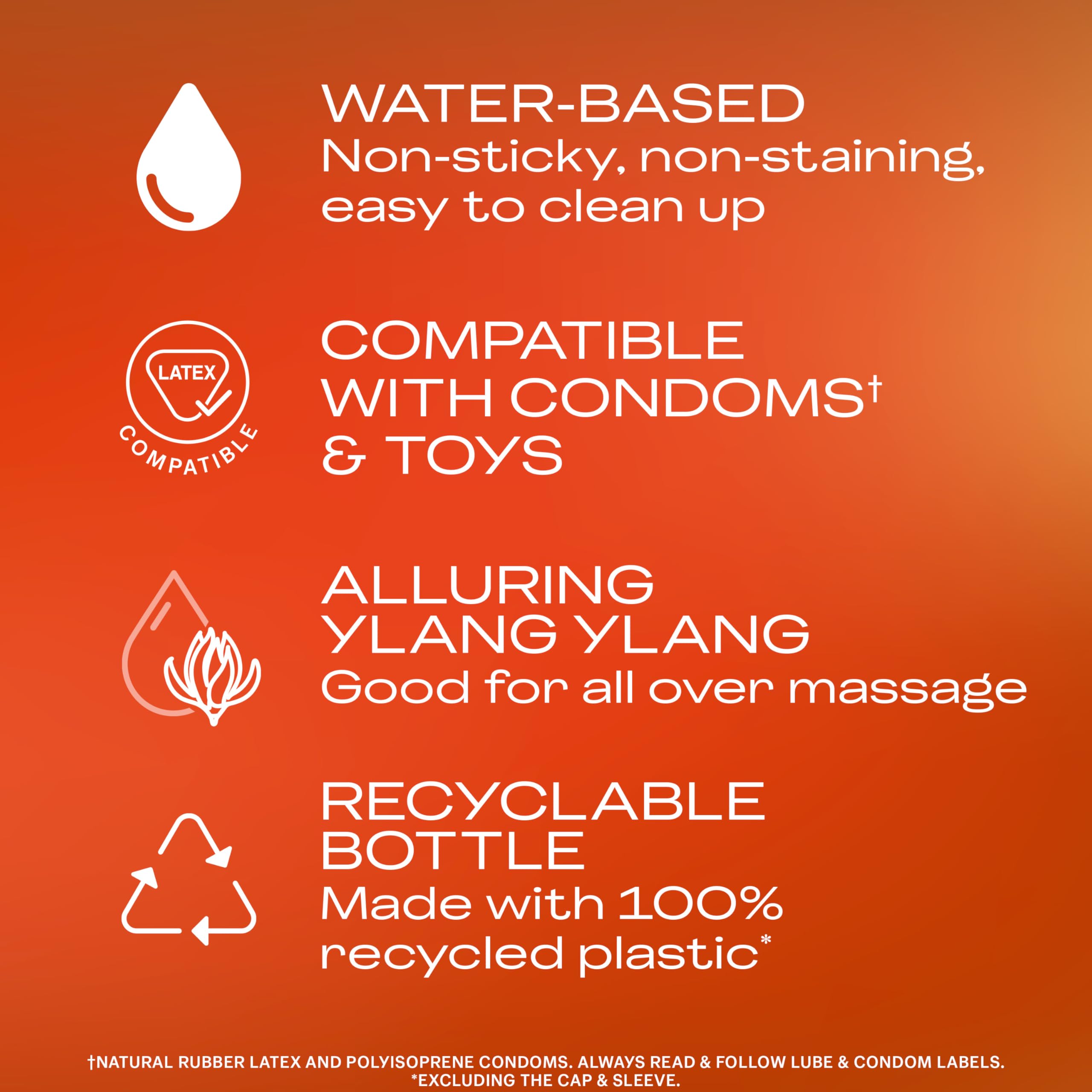 Durex Sensual Massage & Play 2 in 1, Massage Gel and Personal Lubricant, Intimate Seductive Lube with Ylang Ylang extract, Water-based, 6.76 oz. (Packaging May Vary)
