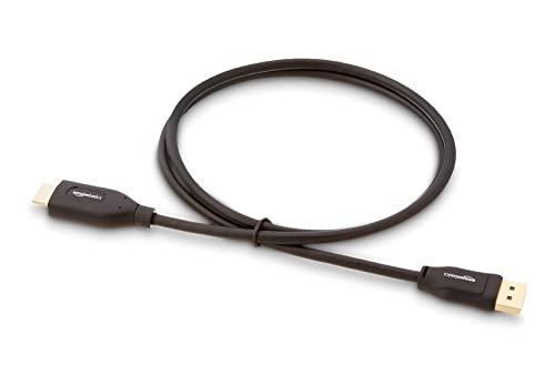 Amazon Basics Uni-Directional DisplayPort to HDMI Cable - 3 Feet, 5-Pack