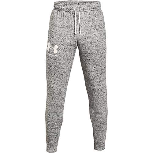 Under Armour Mens Rival Terry Joggers , Onyx White (112)/Onyx White , X-Large