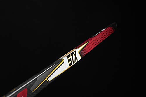 STX unisex adult X92 Ice Hockey Stick, Black/Red, Senior US