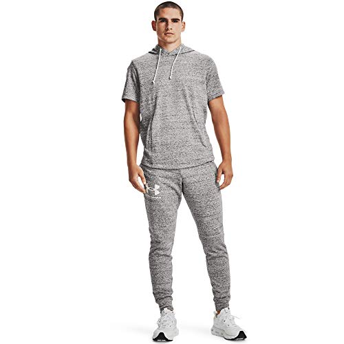Under Armour Mens Rival Terry Joggers , Onyx White (112)/Onyx White , X-Large