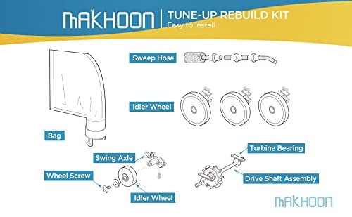 MAKHOON Rebuild Repair Kit Replacement for Zodiac Polaris Automatic Pool Cleaner 280 (Not Compatible with Polaris 360 380)