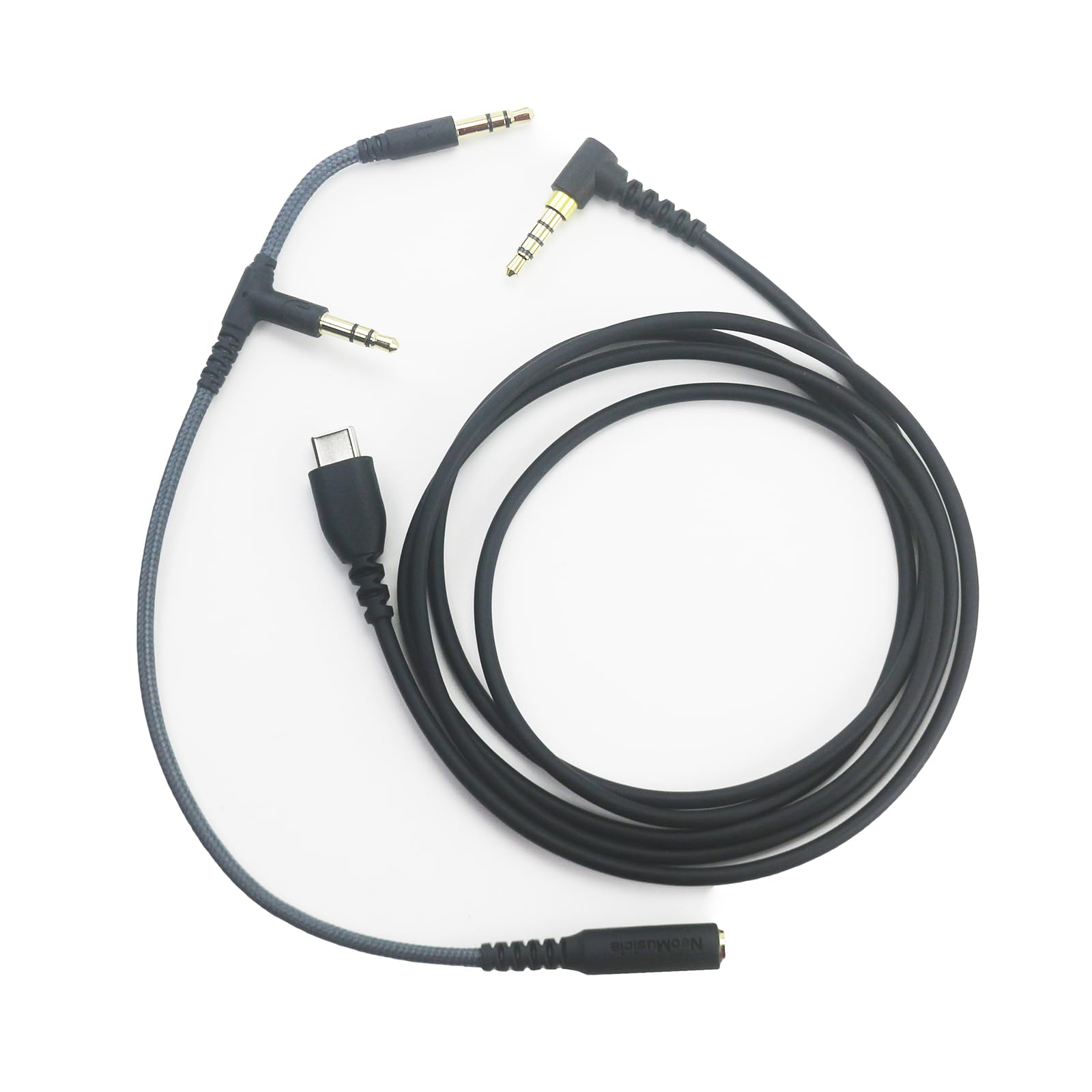 NewFantasia Replacement Audio Cable USB-C Male Compatible with SteelSeries Arctis Nova 3 Gaming Headset 2meters/6.6feet