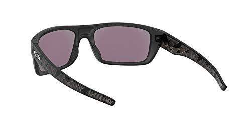 Oakley Men's OO9367 Drop Point Rectangular Sunglasses, Matte Black/Prizm Jade Polarized, 61 mm