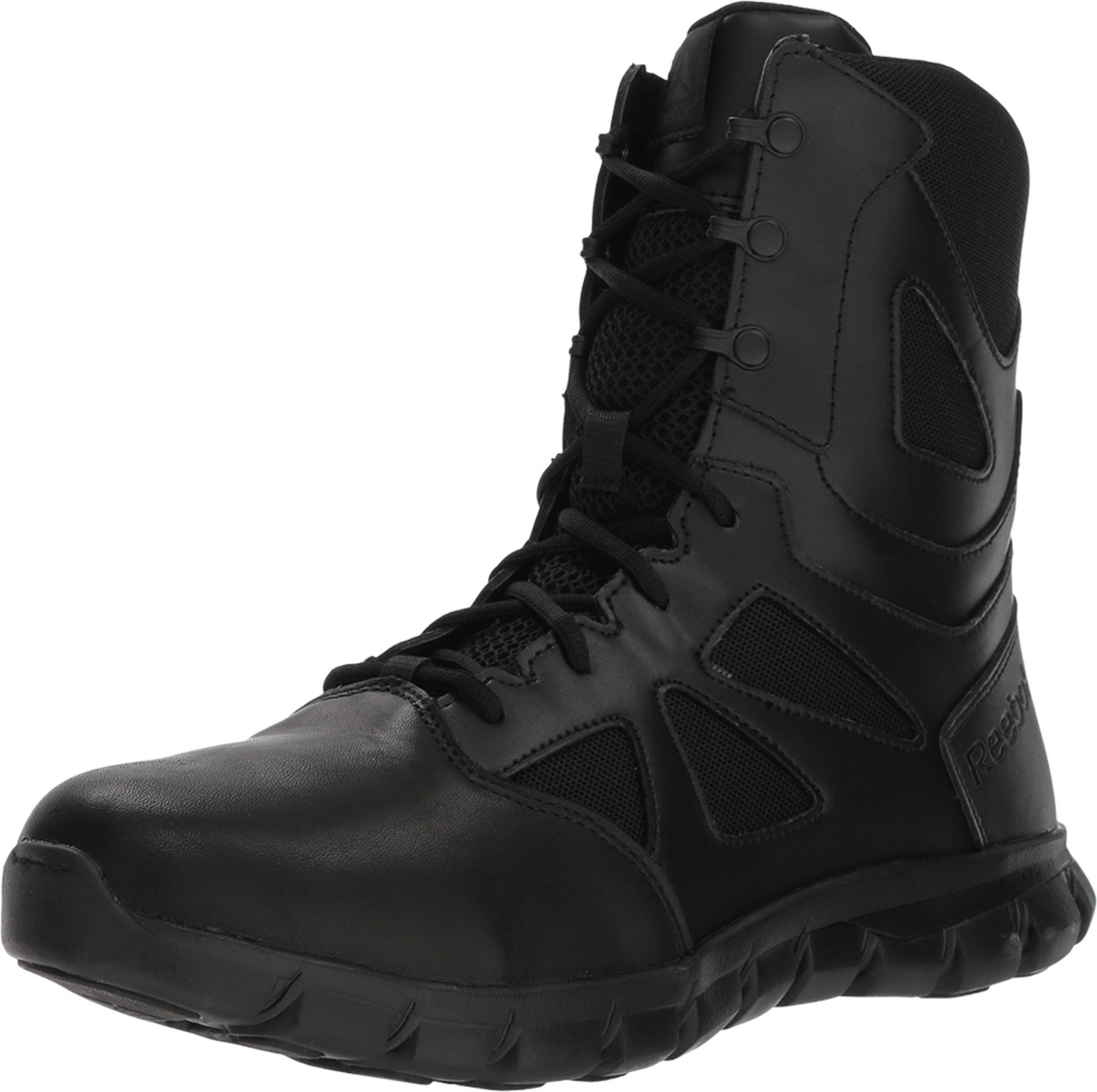 Reebok mens Sublite Cushion 8" Military Tactical Boot, Black, 8.5 US