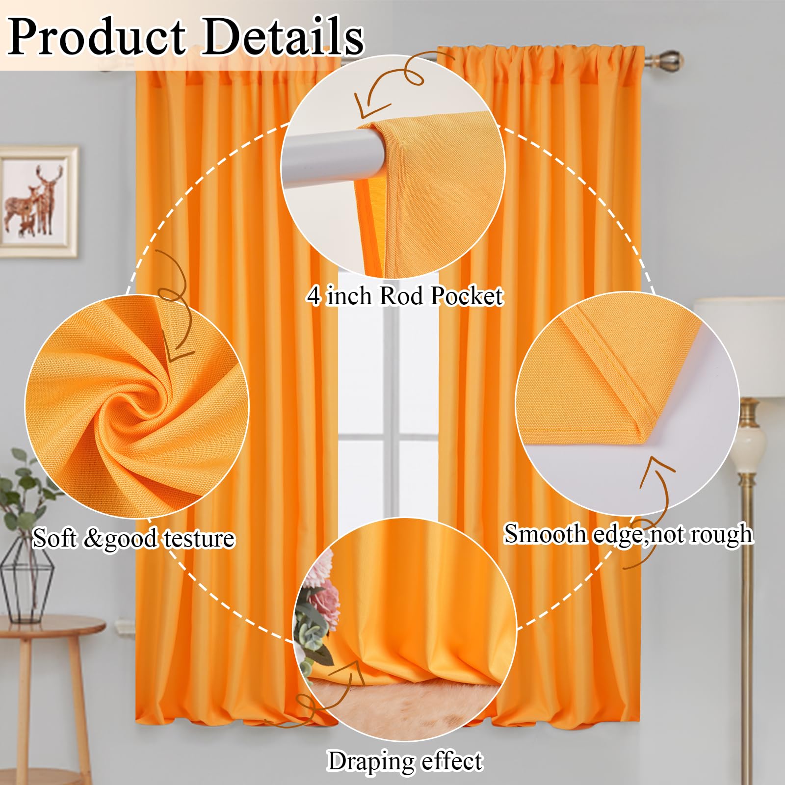 10x10FT Gold Backdrop Curtains for Parties - Gold Backdrop for Birthday Photo Background Home Decoration Supplies Curtains Backdrop 5x10FT 2 Panels
