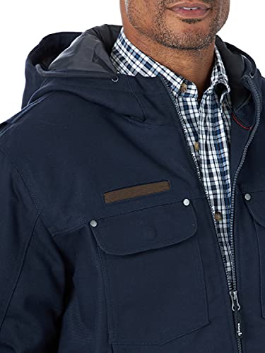 Wrangler Riggs Workwear Men's Tough Layers Canvas Work Jacket, Dark Navy, Medium