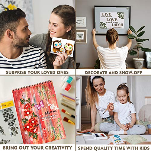 CrafTreat Reusable Sun ray Stencils for Painting on Wood, Canvas, Paper, Fabric, Floor, Wall and Tile - Sunrays - 6x6 Inches - Reusable DIY Art and Craft Stencils - Stencil Sun