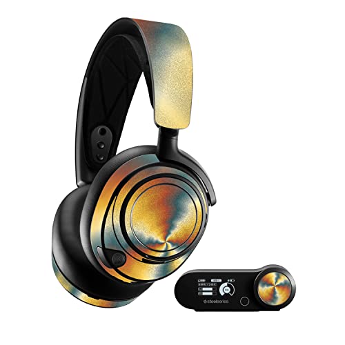 MightySkins Glossy Glitter Skin Compatible with SteelSeries Arctis Nova Pro - Eye of The Storm | Protective, Durable High-Gloss Glitter Finish | Easy to Apply and Change Styles | Made in The USA