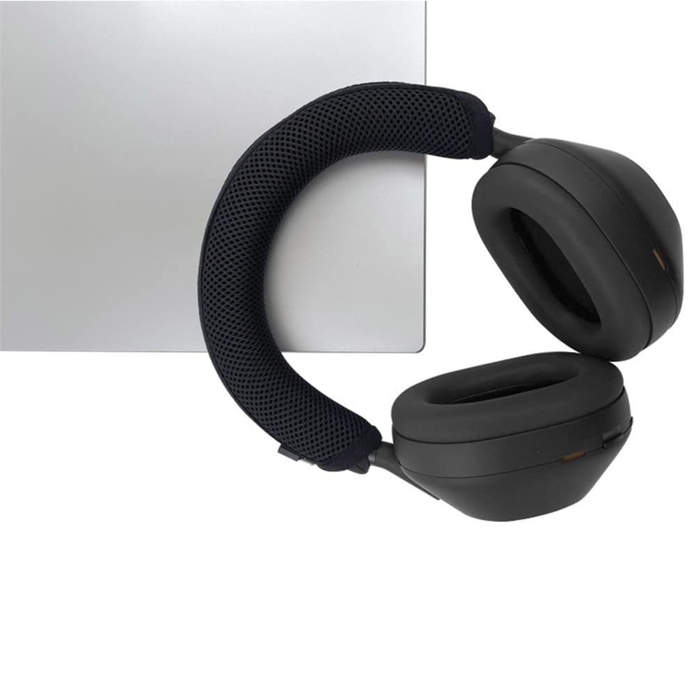 Headband Cover Pad for Sony WH-1000XM5 Headphone, Headset Headband Protector Cushion Replacement with Zipper (Black)