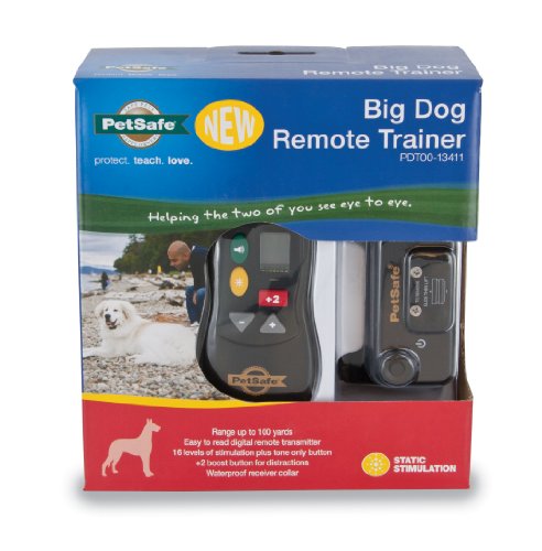 PetSafe Big Dog RemoteĀ Training Collar for Medium and Large Dogs Over 40 lb. with Tone and Static Stimulation, Waterproof, Up to 100 Yards of Range, Electronic K-9 E-Collar
