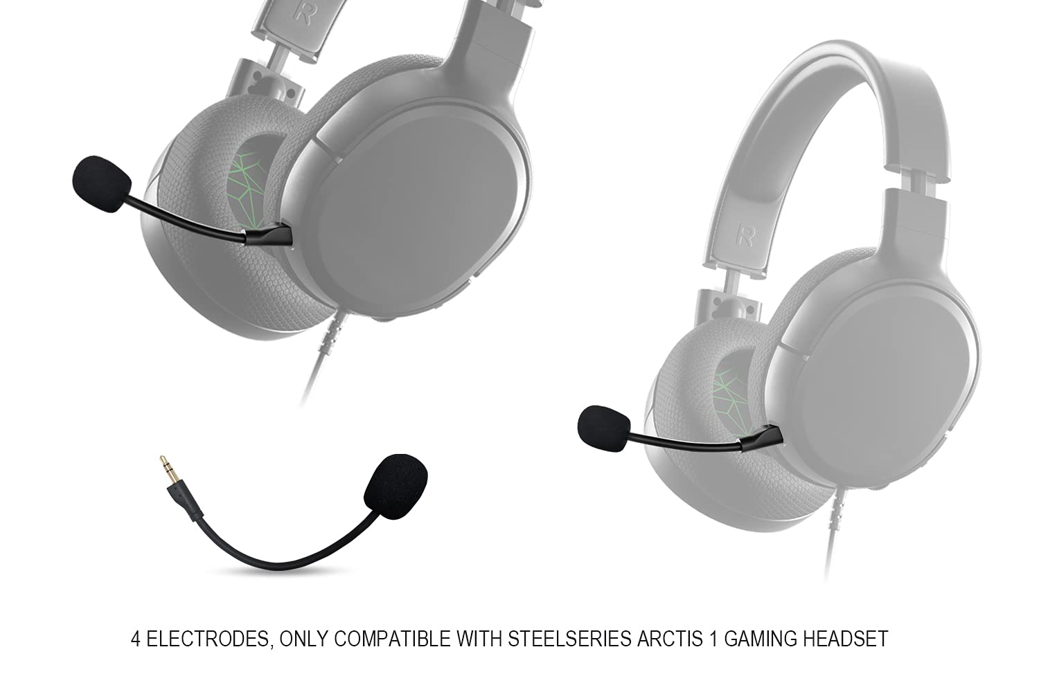 UNCLE LIGHT Arctis 1 Replacement Microphone for Steelseries Gaming Headsets, Compatible with Steelseries Arctis 1 Headphones 3.5mm Detachable Boom Microphone