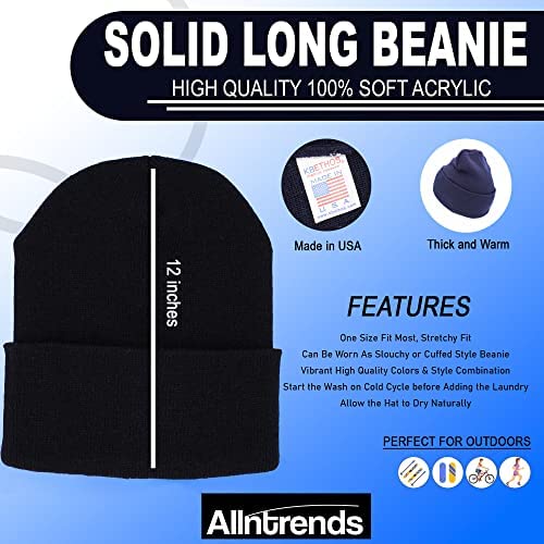 ALLNTRENDS Pizza Slut Embroidered Beanie Warm Hat Winter Cap Adult Graphic Beanies (Navy Blue)