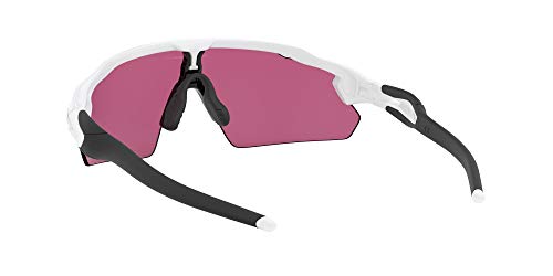 Oakley Men's OO9211 Radar EV Pitch Shield Sunglasses, Polished White/Prizm Field, 38 mm