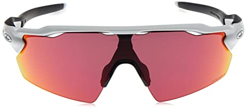 Oakley Men's OO9211 Radar EV Pitch Shield Sunglasses, Polished White/Prizm Field, 38 mm