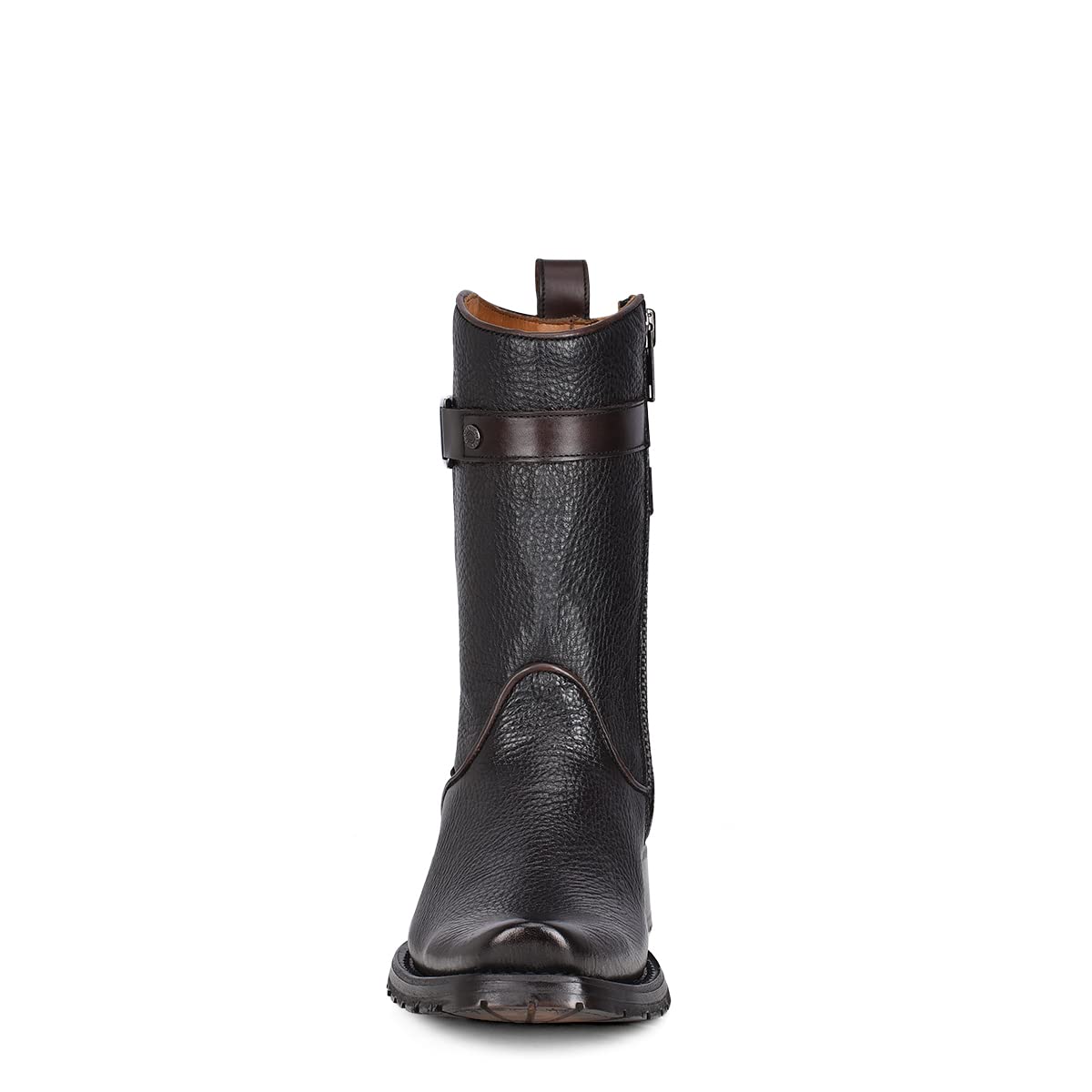 Cuadra Men's Boot in Bovine Leather Black with Zipper, 1J2JRS, Size 9.5