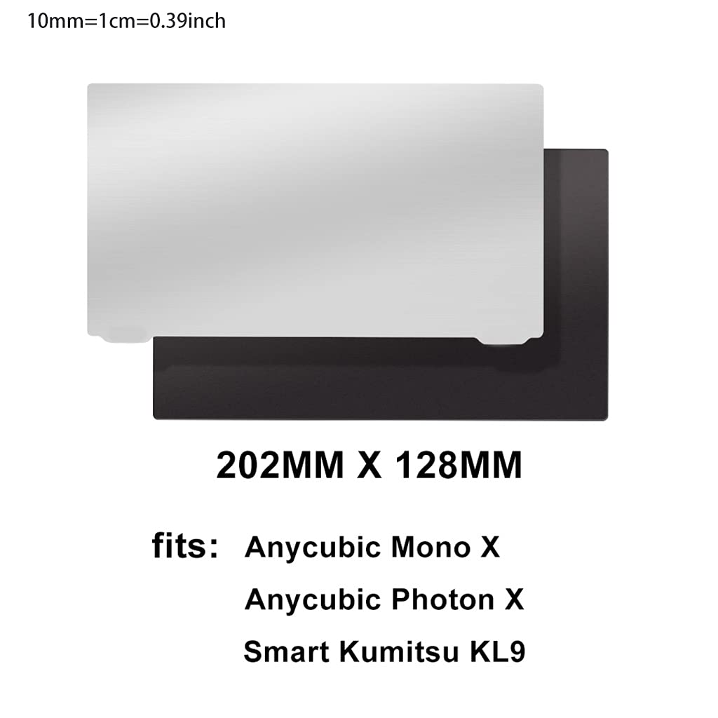 beertoy 1Set SLA/DLP Light-Cured Resin Magnetic Flexible Steel Plate Authentic for 3M Adhesive Steel Film Universal 3D Printer S Dlp Projector 4k Dlp 3D Printer Mini