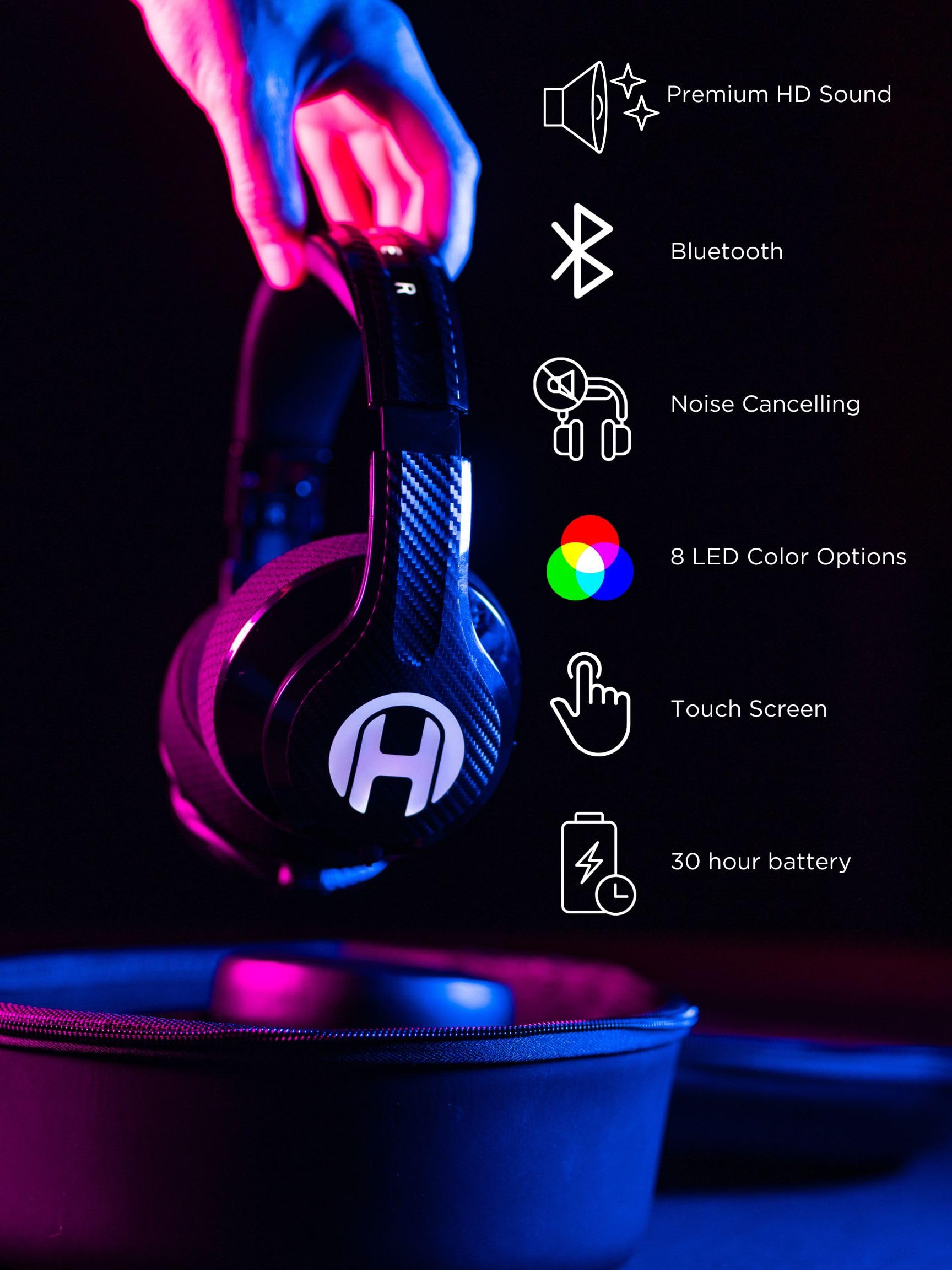 HAYMAKER The, Noise Cancelling Bluetooth Headphones, Premium HD Sound & Long Battery Life, Competitive Gaming Headset for Xbox X/S, Xbox, PS5, PS4, PC, Switch, Mobile | Black