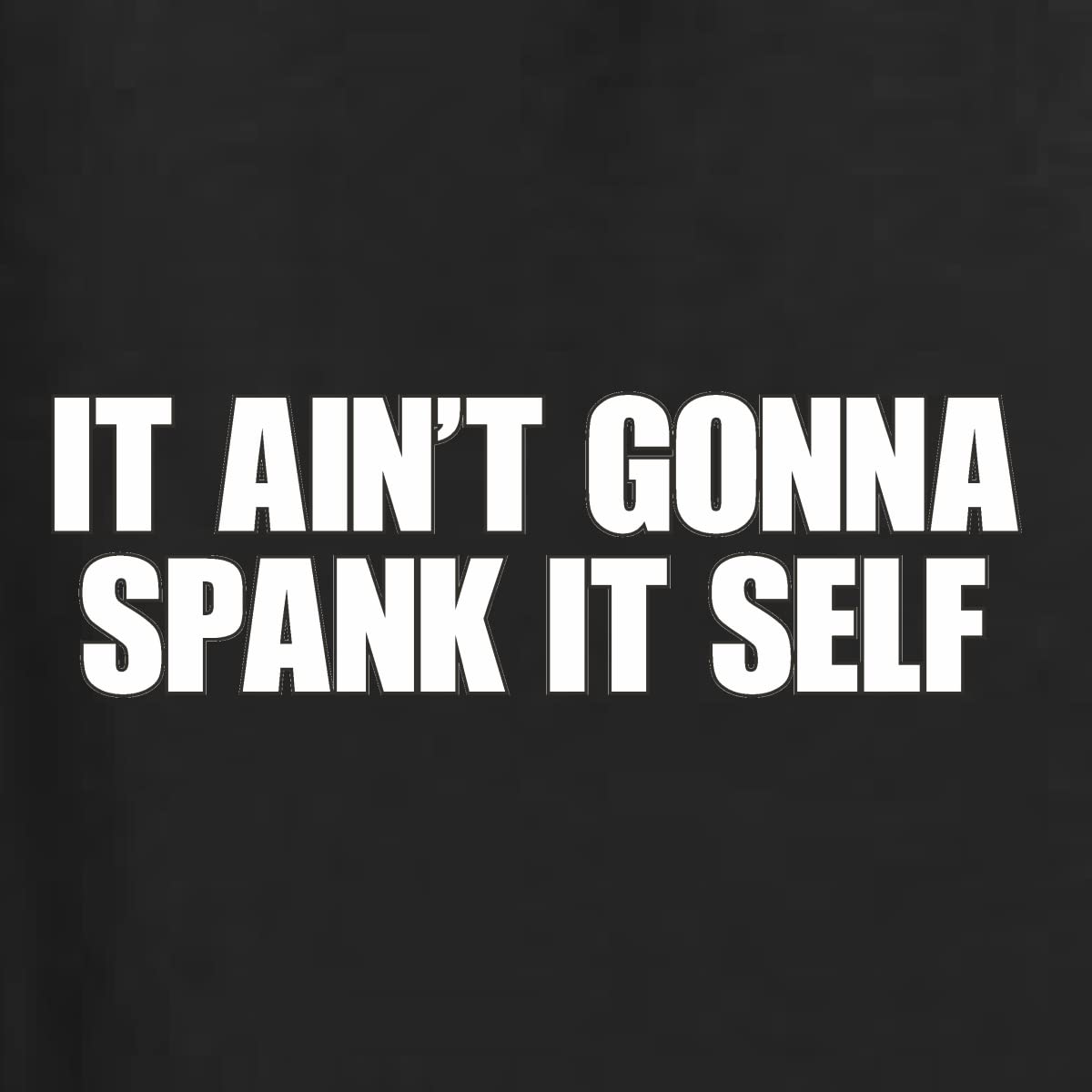Wild Bobby It Ain't Gonna Spank Itself Sexy Naughty Slutty Women's Cotton Spandex Booty Shorts, Black, Large