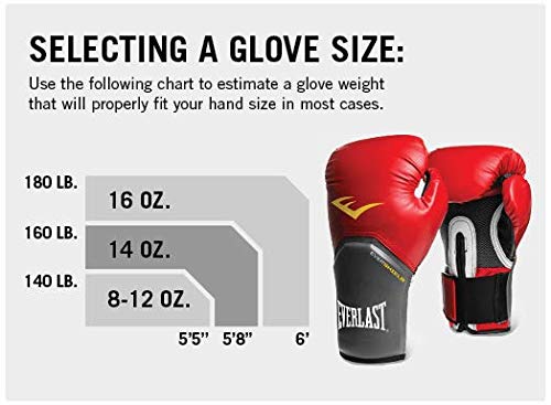 Everlast Elite Pro Style Training Gloves, Blue, 16 oz