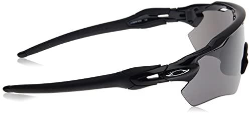 Oakley Men's OO9208 Radar EV Path Rectangular Sunglasses, Polished Black/Prizm Black, 38 mm