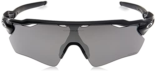 Oakley Men's OO9208 Radar EV Path Rectangular Sunglasses, Polished Black/Prizm Black, 38 mm